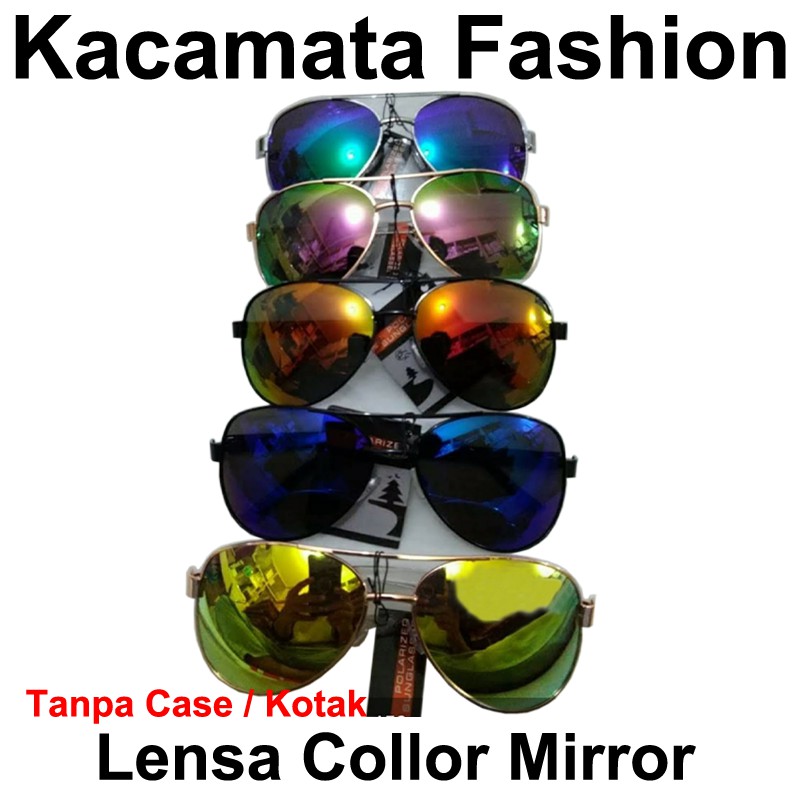 Jual Kacamat Hitam Kacamata Fashion Aviator Sunglasses Kacamata Pria ...
