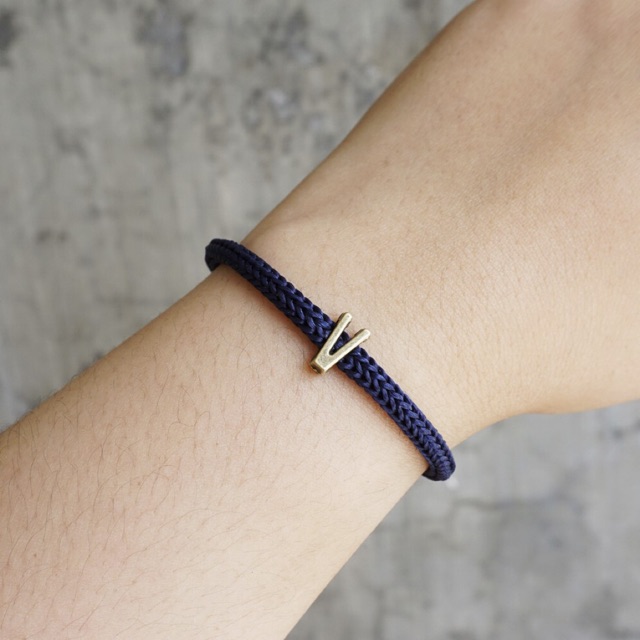 Jual Gelang Alfabet Inisial BIG NAVY | Initial Bracelet | Shopee Indonesia