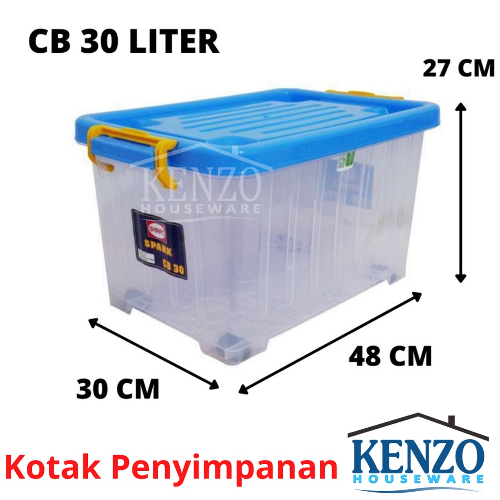 Jual Container Box Shinpo CB 30 Liter Kontainer Storage Box SIP Kotak ...