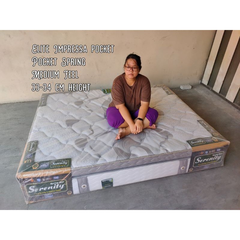 Jual Promo set 180x200 Elite serenity Impressa pocket kasur spring bed ...