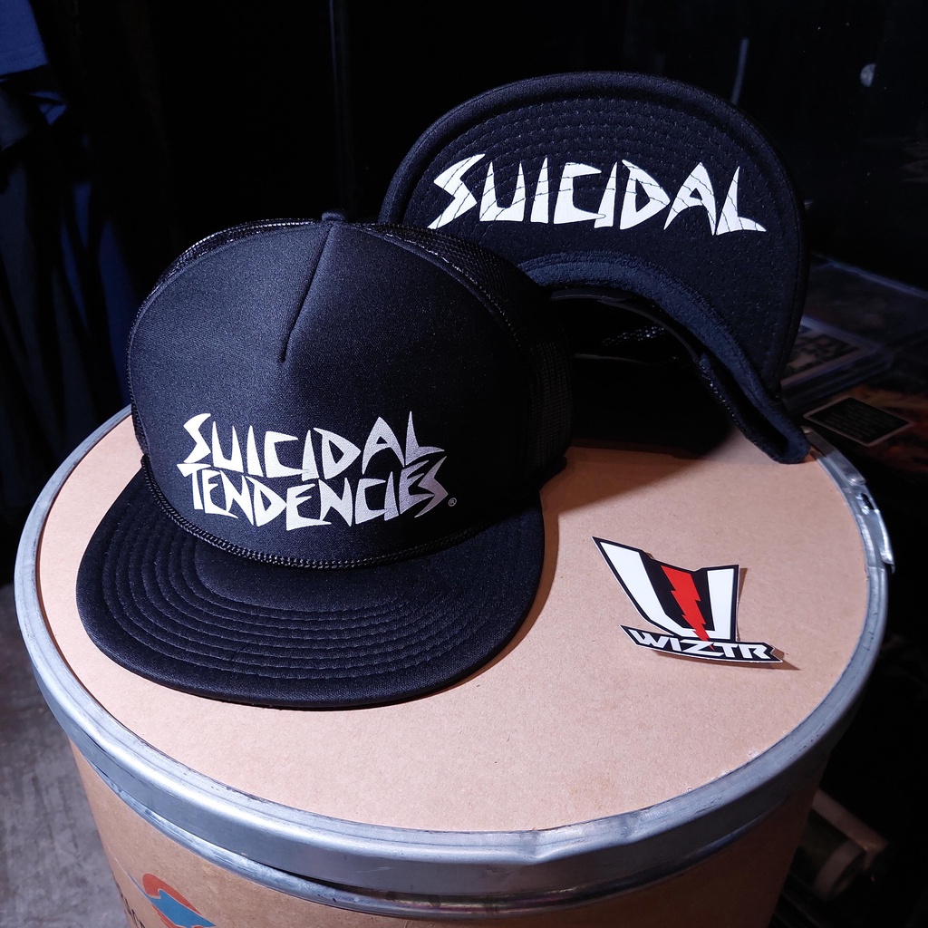 Jual Topi/Trucker Cap Official SUICIDAL TENDENCIES - OG Flip Up WHITE | Shopee Indonesia