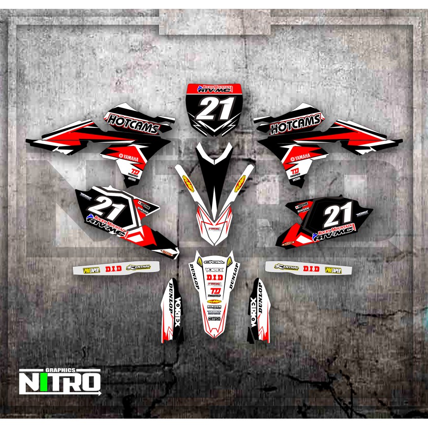 Jual STICKER STIKER DECAL YZ 250 CUSTOM BISA DI APLIKASIKAN KE MOTOR ...