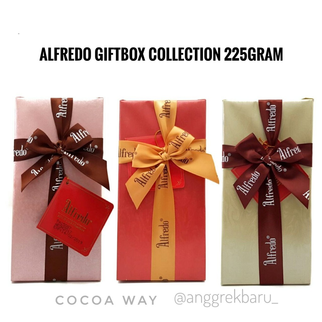 Jual Cokelat Alfredo Ribbon Box 225gr / Coklat Alfredo Kotak Pita ...