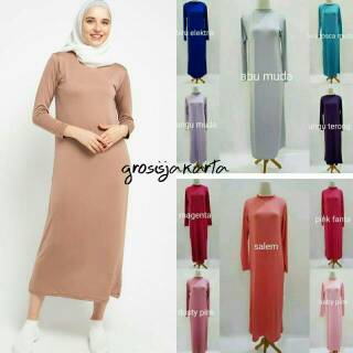 Jual Gamis Manset Dalaman Kaftan / Inner Dress Brukat Kebaya / Spandek ...