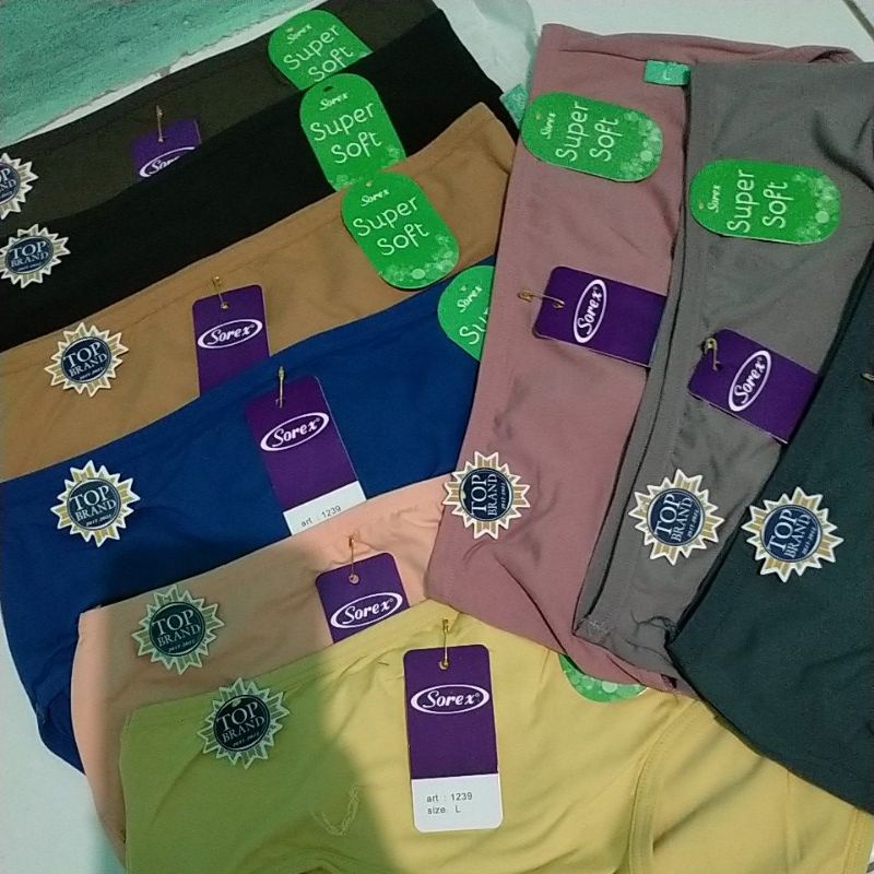 Jual CELANA DALAM WANITA SOREX 1239/CD sorex 6PCS supersoft | Shopee Indonesia