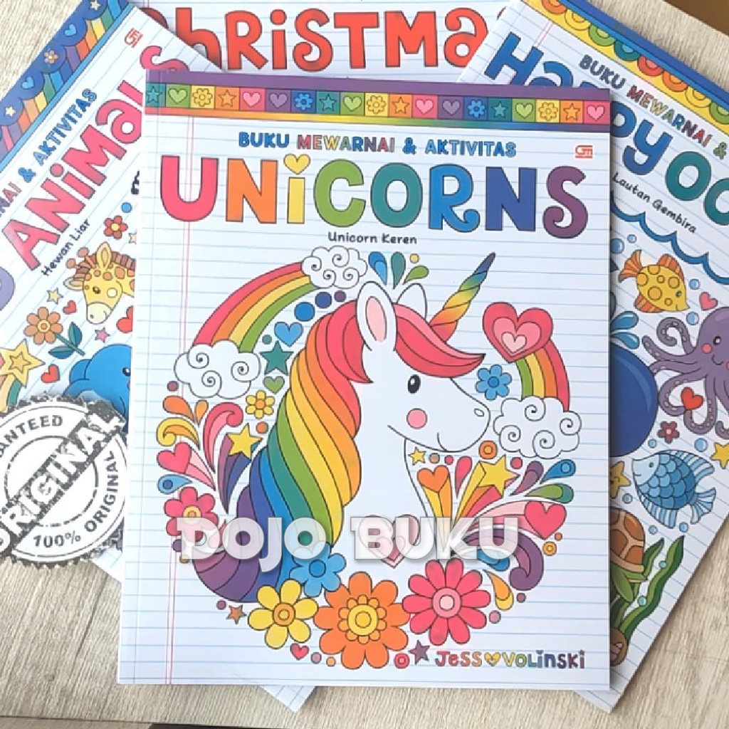Jual Buku Mewarnai & Aktivitas: Unicorn Keren by Jess Volinski | Shopee Indonesia