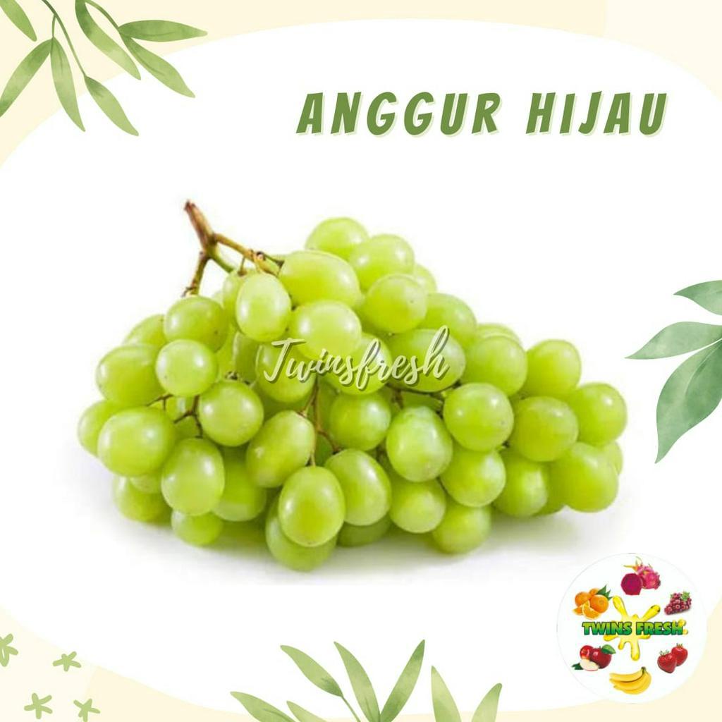 Jual Buah Anggur Hijau Fresh 1 Kg - Sehat Segar Manis - Import - 1 kg ...
