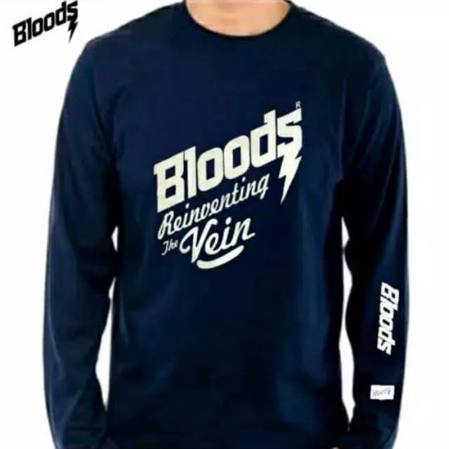 Jual Kaos bloods reinventing distro lengan panjang S-XXXL bisa request ...