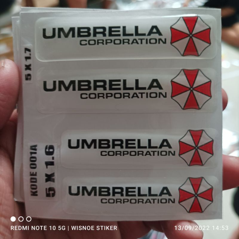 Jual Stiker Timbul Emblem Timbul UMBRELLA Isi 4 | Shopee Indonesia