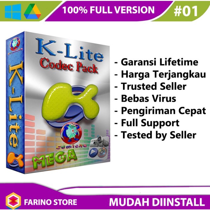 Jual K-Lite Codec Pack Mega/Full/Standard Full Version Windows | Shopee Indonesia