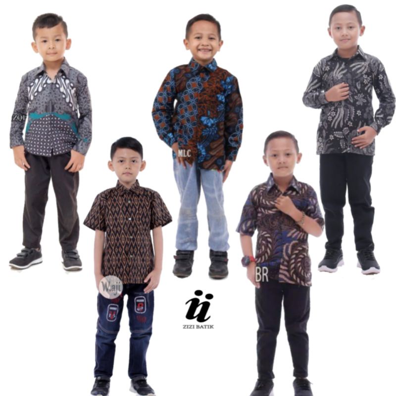 Jual Baju Batik Anak Umur 2 tahun - 12 tahun Size M L XL XXL | Shopee ...