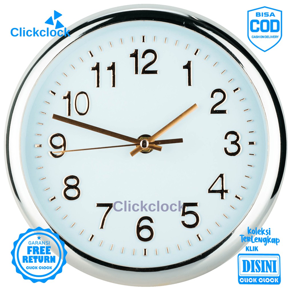 Jual Jam Dinding Quartz Minimalis Gold Kikai KK3183 Besar Hiasan Kamar ...