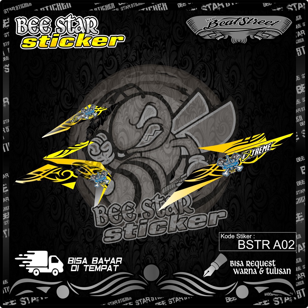 Jual STIKER STRIPING SEPEDA MOTOR HONDA BEAT STREET DECAL CUSTOM 002 ...