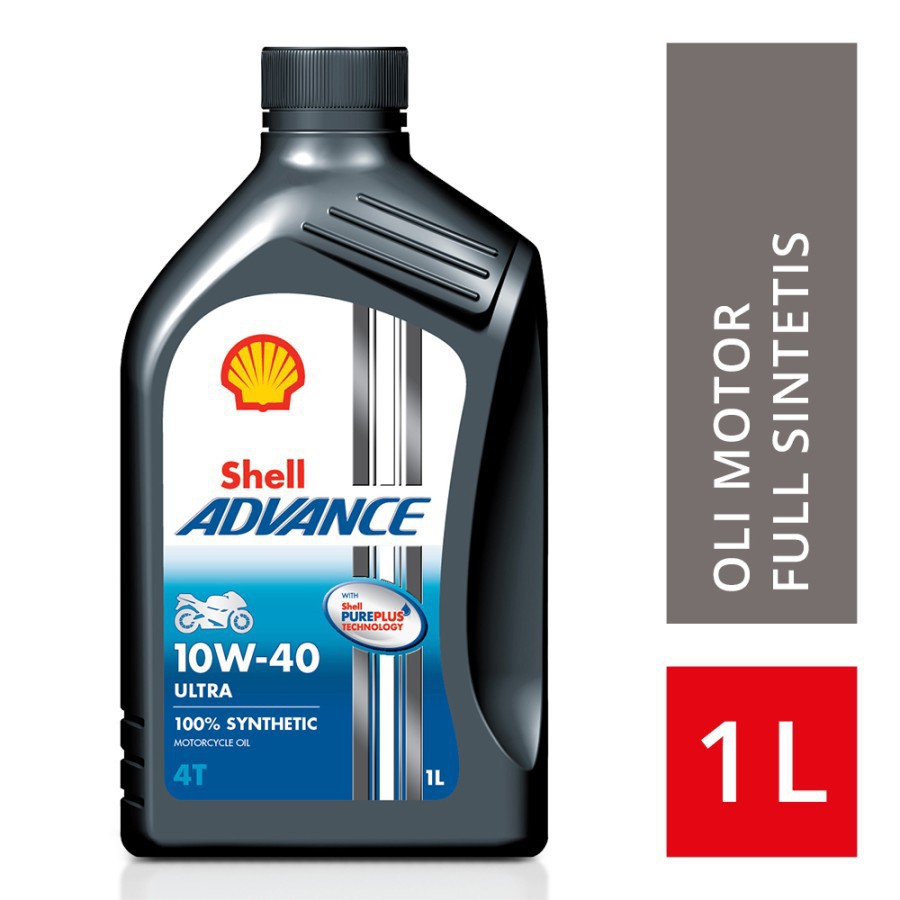 Jual Oli Shell Advance 4T Ultra 10W-40 API SN JASO MA Fully Synthetic ...