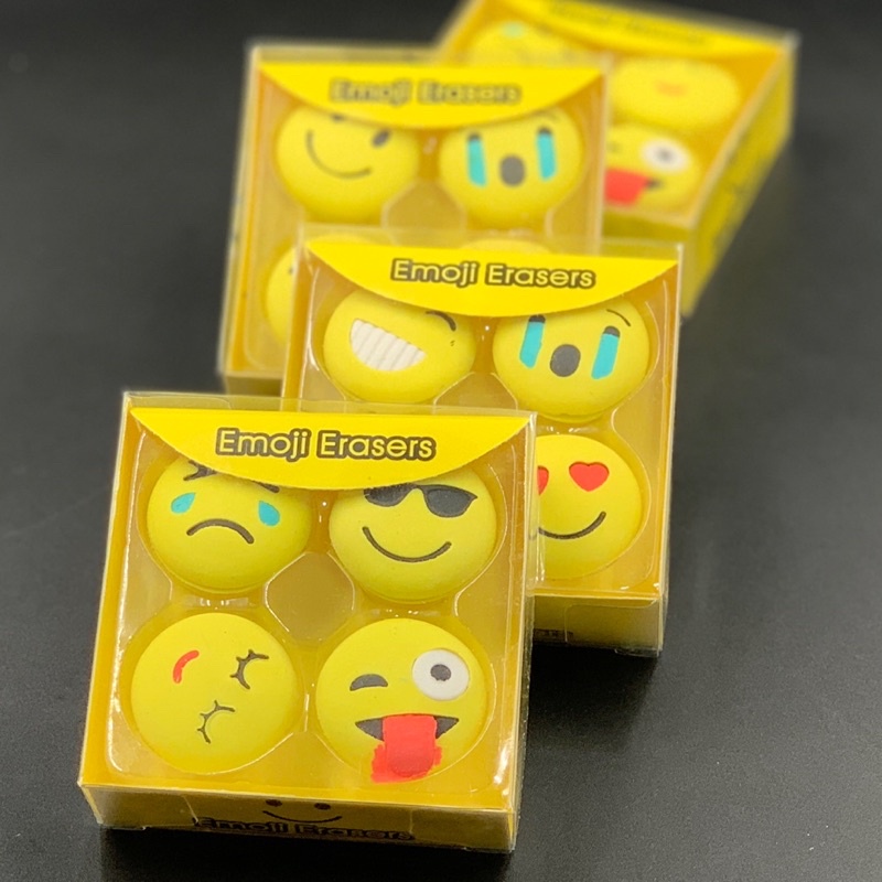 Jual Penghapus EMOJI ERASER isi 4pcs | Shopee Indonesia