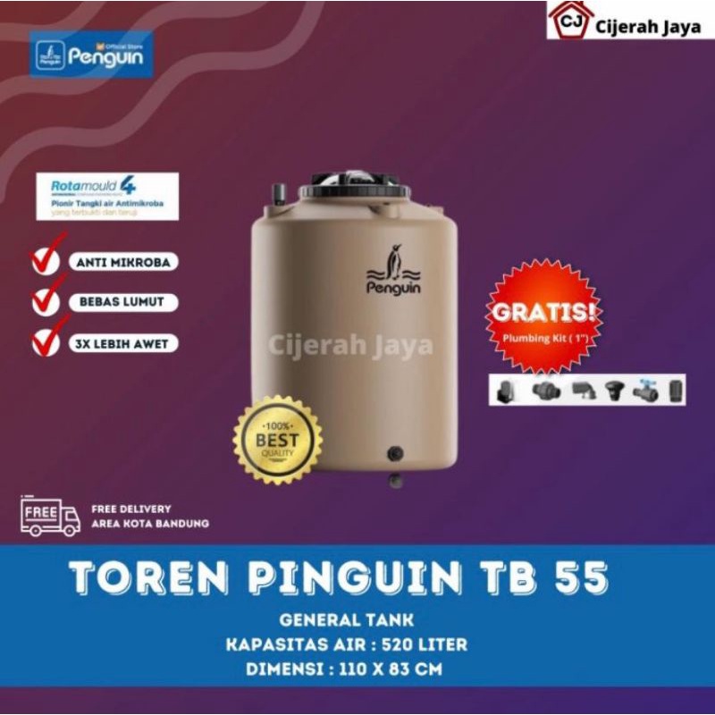 Jual PENGUIN TB 55 ( 520 Liter ) TOREN TANGKI AIR | Shopee Indonesia