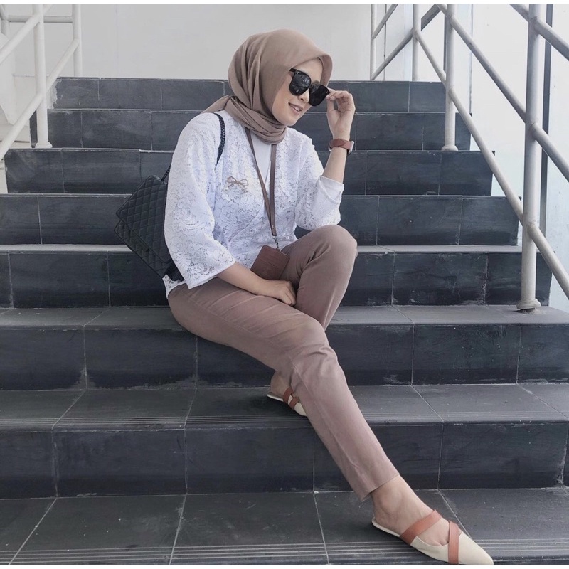 Jual OUTER BRUKAT BROKAT KARDI PREMIUM BRUKAT PENDEK LACE OUTER BRUKAT ...