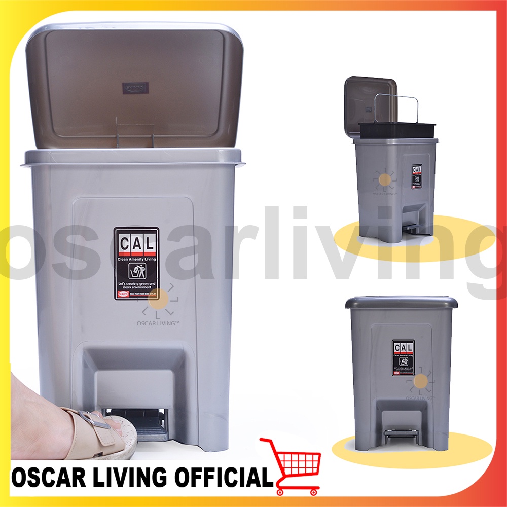 Jual Shinpo Tempat Sampah 710 Segi 10 Liter Tong Sampah Injak Plastik | Shopee Indonesia