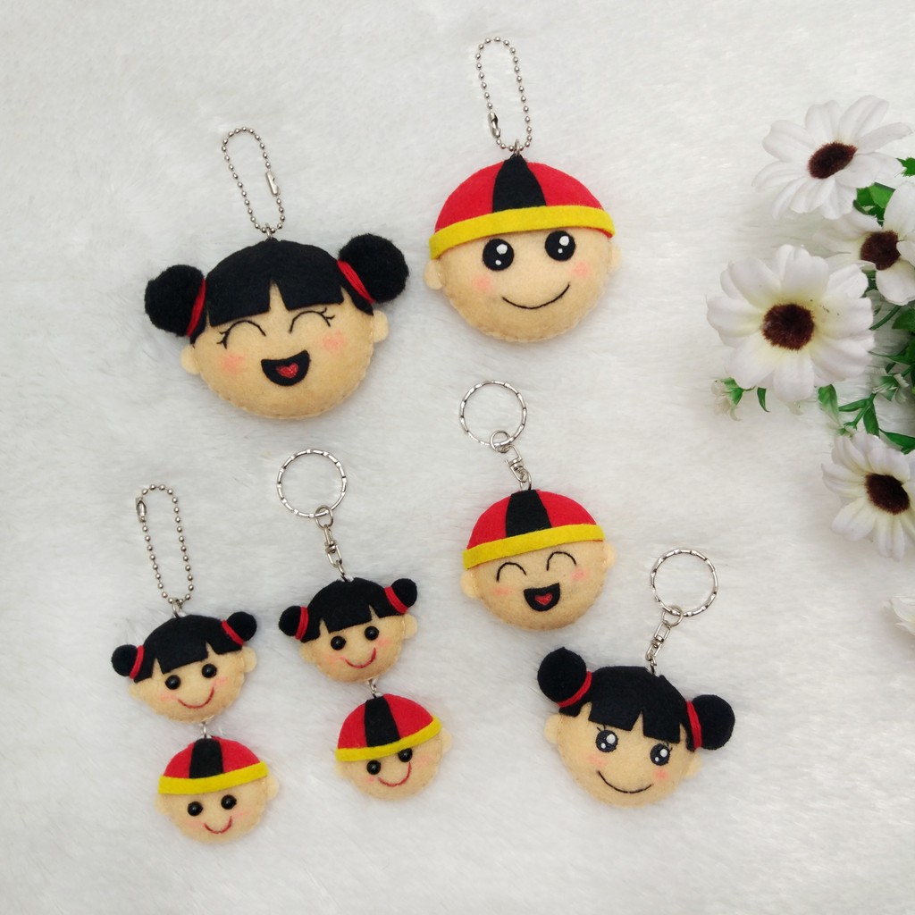 Jual Gantungan Kunci Imlek karakter Cece Koko / gantungan hampers Imlek ...