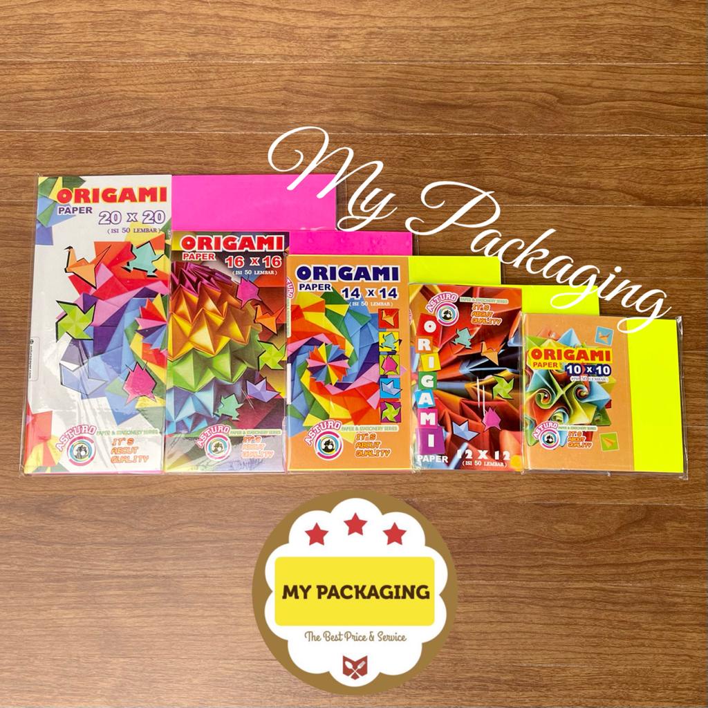 Jual Origami Paper / Kertas Lipat Melipat Warna Terang / Spotlight ...