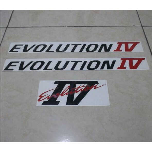 Jual Stiker Set Mitsubishi Lancer Evolution IV Evo 4 / Stiker Cutting ...