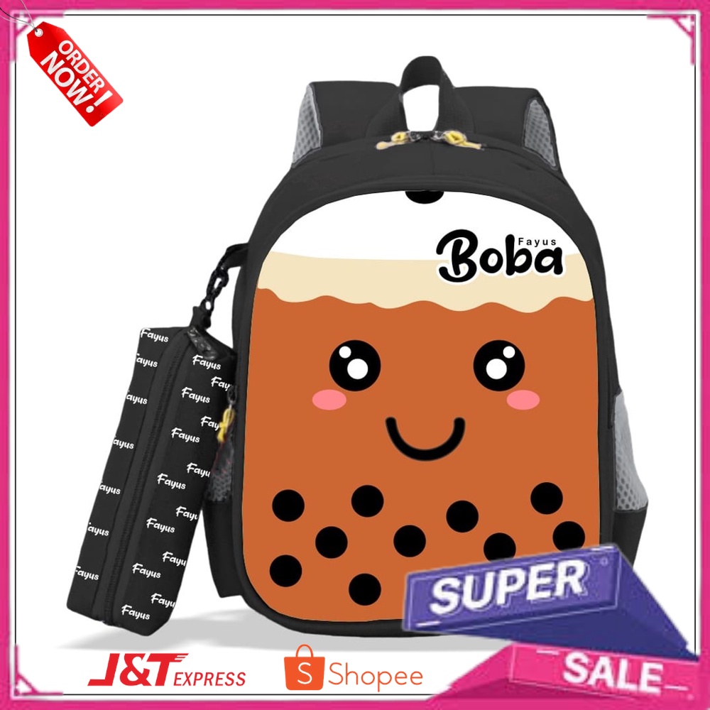 Jual Tas Karakter Boba Anak Tas 2022 Model Anak Cwe Baru Viral Boba Tas ...