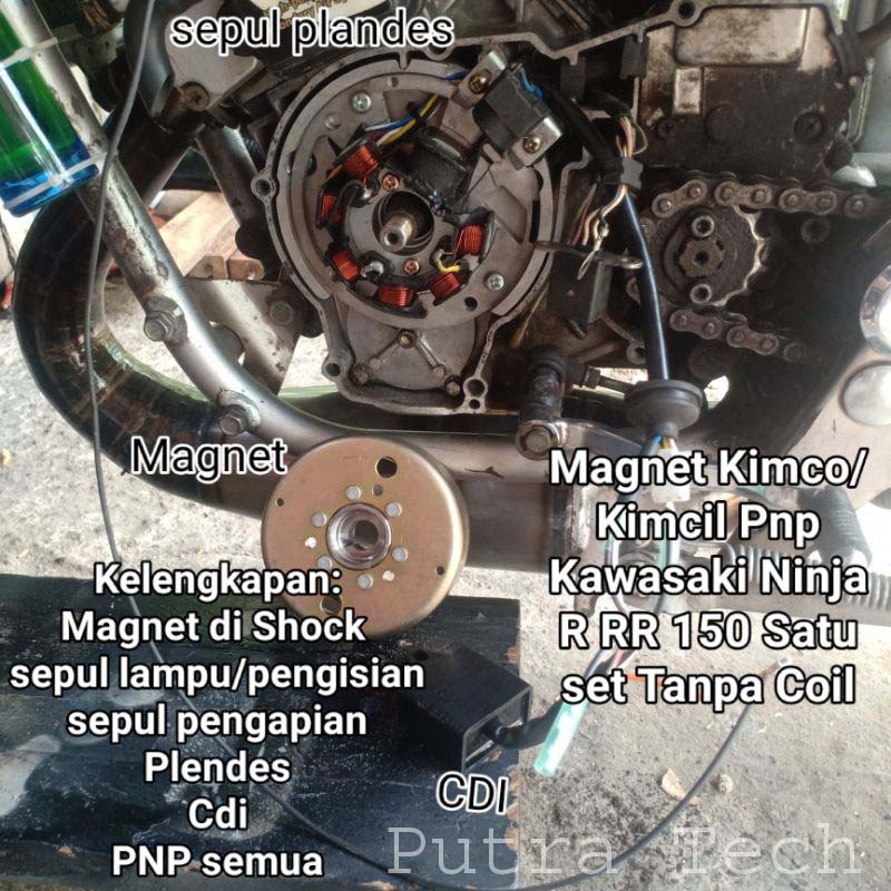 Jual Magnet kymco Pnp Kawasaki Ninja R Pengapian Kimco Kimcil Pnp Ninja ...