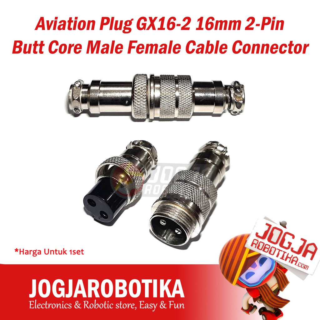 Jual Aviation Plug GX16-2/3/4/5/6/7/8 16mm Sambungan Kabel Male Female Connector | Shopee Indonesia