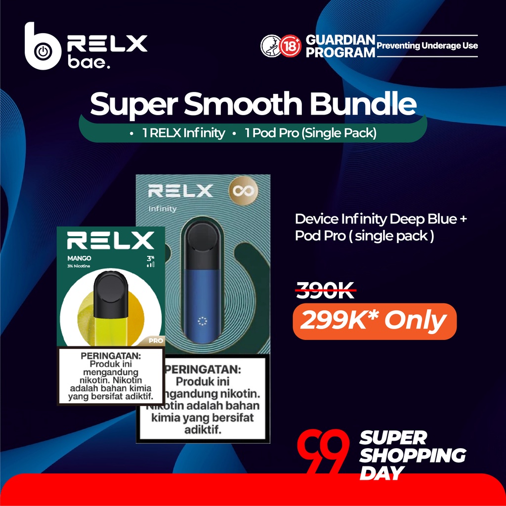 Jual RELX Bundle Infinity Deep Blue Device and Pod Pro ( Isi 1 Pod ...