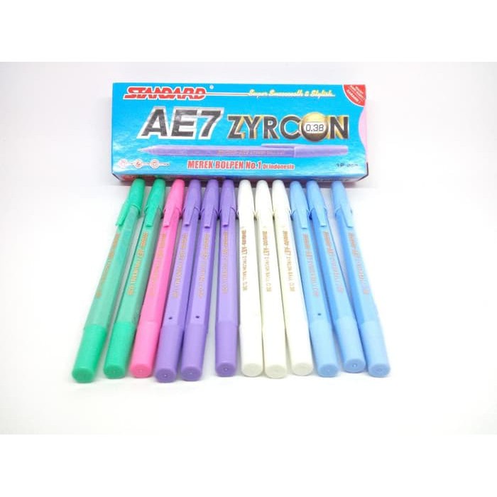 Jual Ballpoint Standard AE7 Zyrcon 0.38mm | Shopee Indonesia