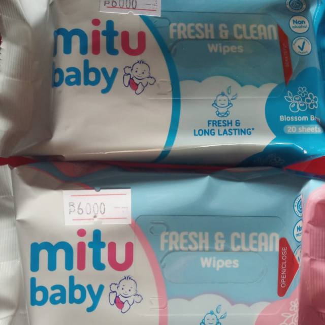 Jual TISSUE BASAH MITTU 20 sheets | Shopee Indonesia