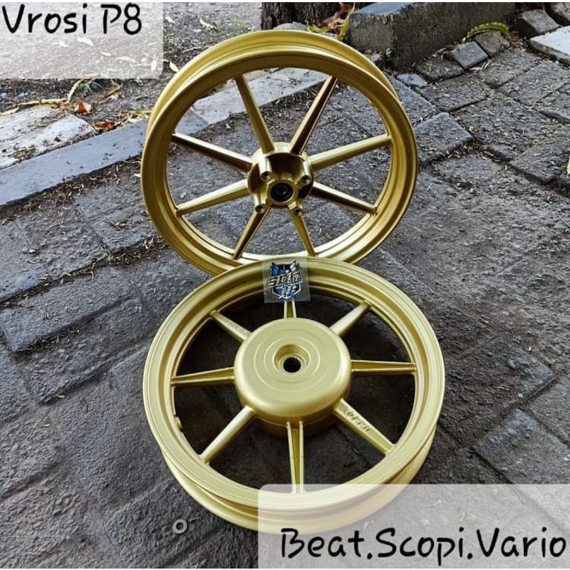 Jual Velg Racing Vrossi Rossi R14 P8 Palang 8 Comet Mio Beat Scoopy ...