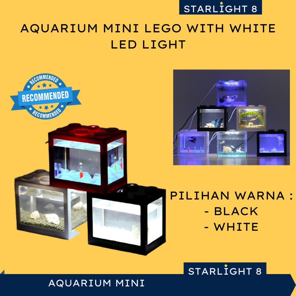 Jual Aquarium Ikan Hias Mini Lego Block Ikan Hias Cupang Mas Koki ...