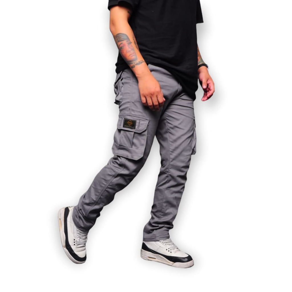Jual Zweckout Label - Celana Cargo Pants Panjang Pria Slim fit Kargo jumbo Big Size | Shopee ...