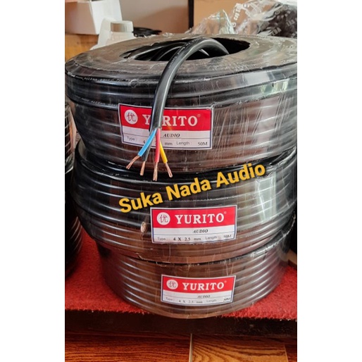 Jual JUAL ECERAN KABEL SPEAKER 4X2.5MM YURITO | Shopee Indonesia