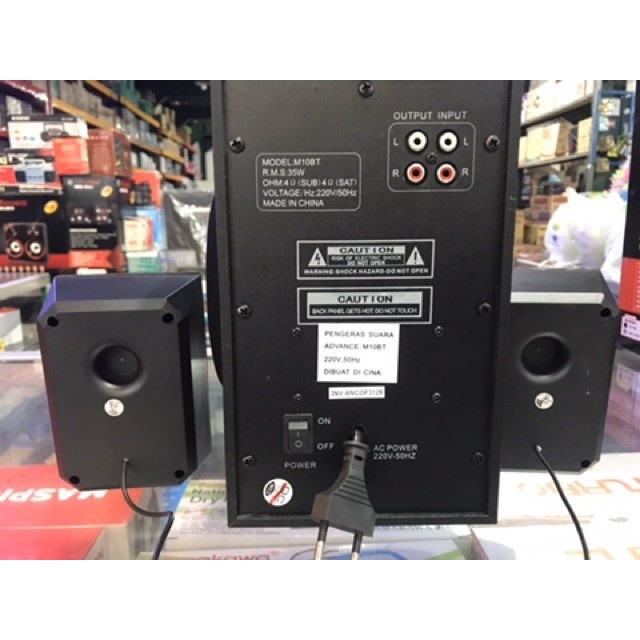 Jual Speaker Aktif Advance Bluetooth M10 BT/Extra Bass Subwoofer/M15bt + mic wireless m12bt ...