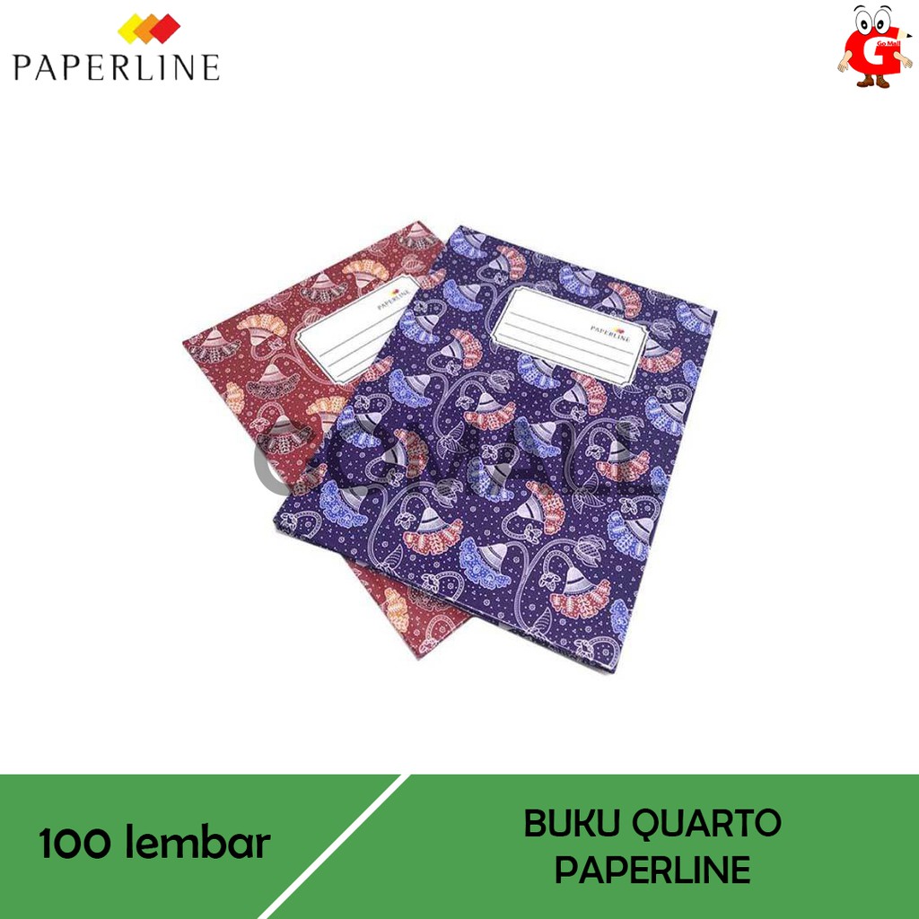 Jual Buku Kwarto/Kuarto/Quarto Hard Cover Hardcover PAPERLINE isi 100 ...