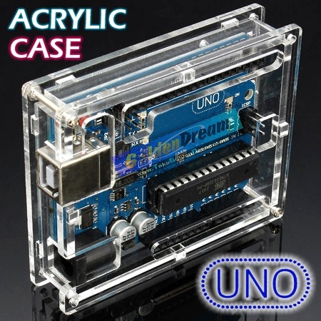 Jual Acrylic Box for Arduino UNO R3 Transparent Casing Kotak Transparan ...
