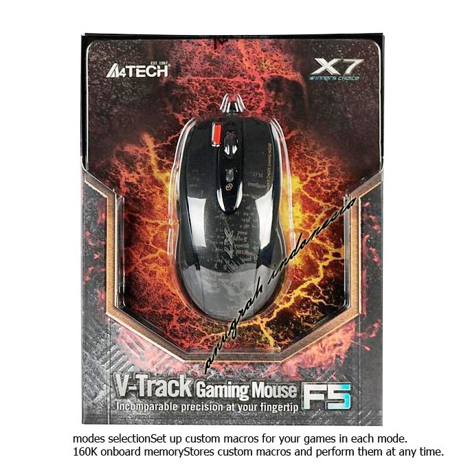 Jual gaming Mouse a4tech X7 F5 V-Track Macro Onboard-Memory Original A4 ...