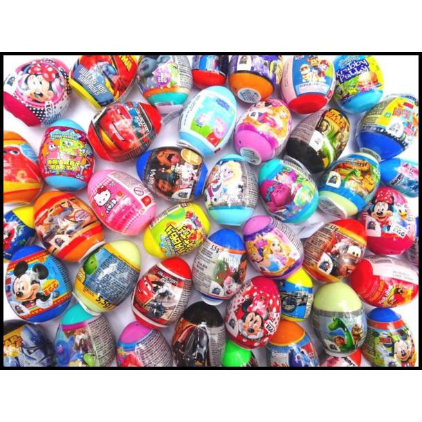 Jual TERMURAH SURPRISE EGG TOY KINDER JOY DISNEY PRINCESS CARS MICKEY ...
