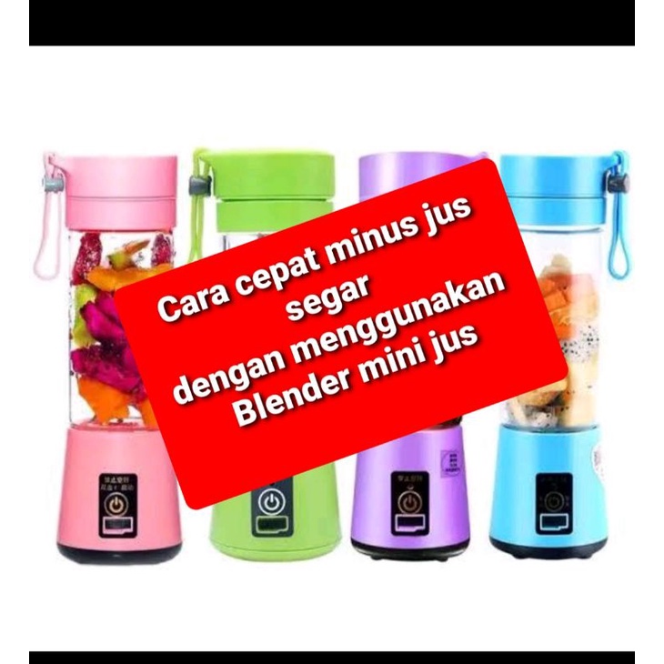 Jual Blender mini (blender jus mini) Blender dengan 6 mata pisau ...
