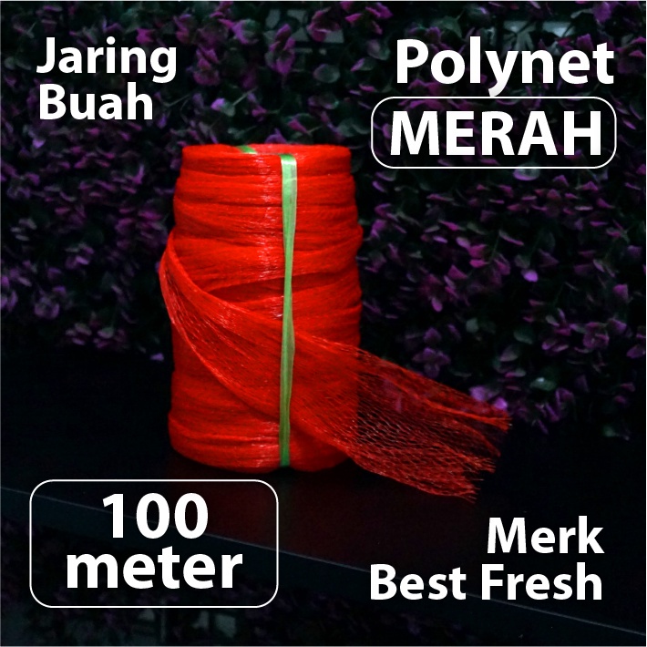Jual Jaring Buah Merah 100 meter - Best Fresh - Polynet Roll - Rambang ...