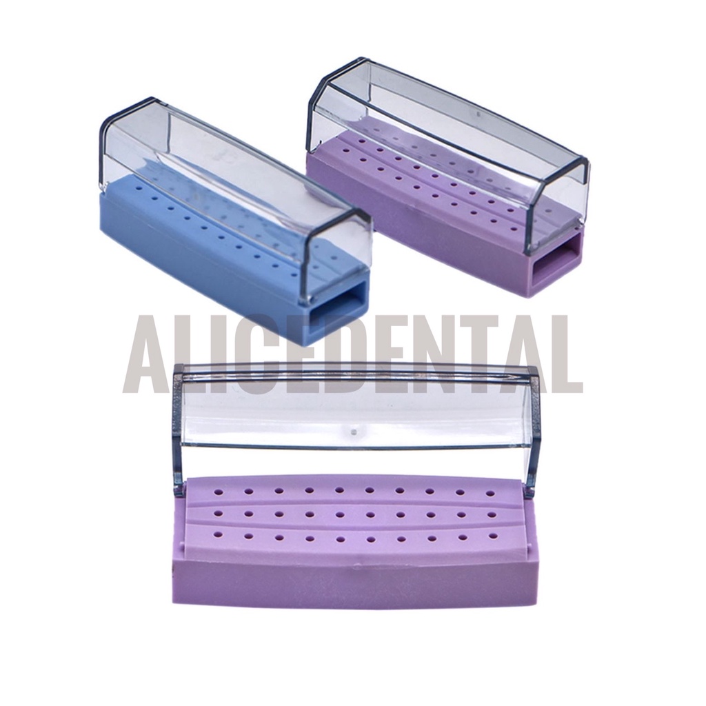 Jual HIGH QUALITY Tempat bur highspeed 30 holes dental bur block kotak ...