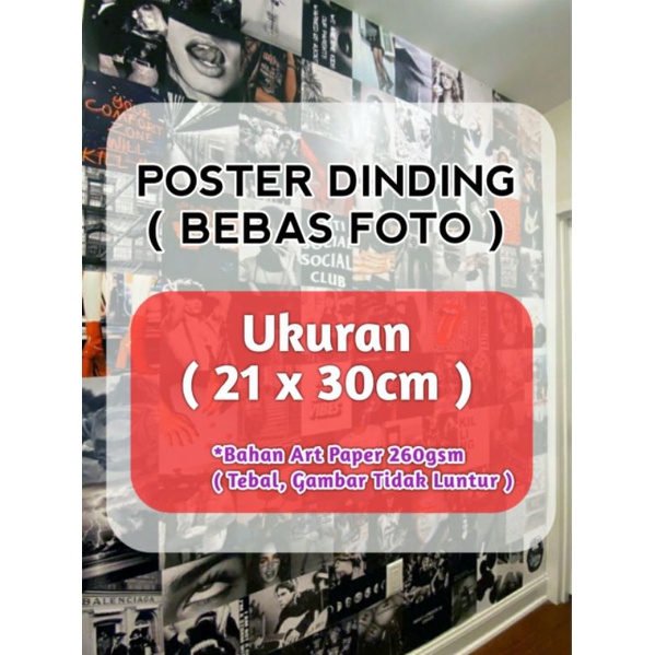 Jual Poster Hiasan Dinding / Poster Costum / Poster Murah / Poster ...