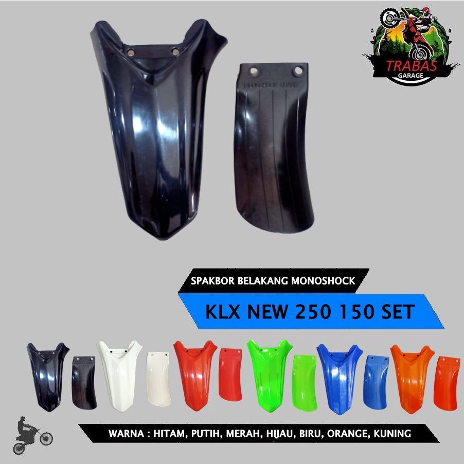 Jual SPAKBOR SET KLX NEW 150 250 DTRACKER DT BELAKANG COVER LUMPUR MONOSHOCK D TRACKER MONO ...