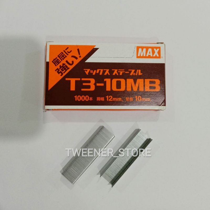 Jual Max Isi Staples T3-10 MB | Crown Width 12mm | Leg Length 10mm ...