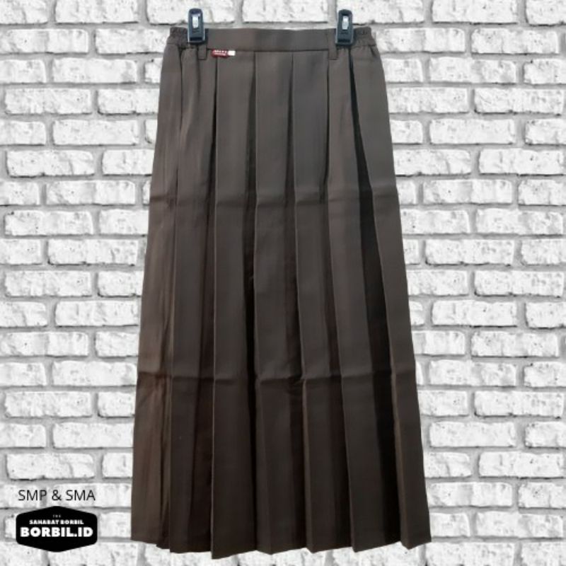 Jual Seragam SMP/SMA Rok Rempel Coklat - Seragam Pramuka - Seragam Sekolah - Rok Rempel | Shopee ...