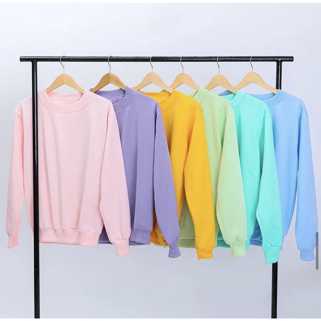 Jual Basic Sweater Polos Crewneck Jumbo Big Size Premium Murah untuk ...