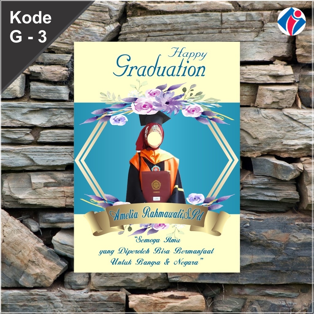 Jual Hiasan Dinding Wall Decor Happy Graduation Birthday Wedding Wisuda ...