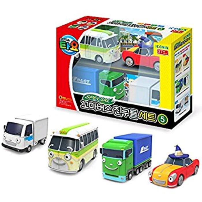 Jual TAYO THE LITTLE BUS - 4STYLE MINI CARS SET 5 - ORIGINAL | Shopee ...